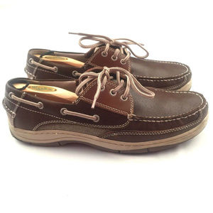 Bass | Shoes | Bass Mens Leather Slip Boat Shoes Loafers Sz 1 M | Poshmark